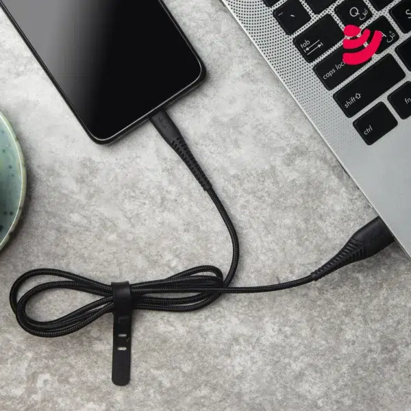 کابل شارژ کنفی تایپ سی بیاند مدل BUC-302 KF طول 2 متر - فروشگاه اینترنتی رهپویان انفورماتیک برتر